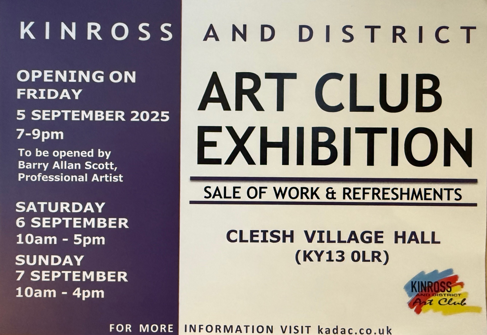 Art Club Exhibition – Cleish and Blairadam Community Council